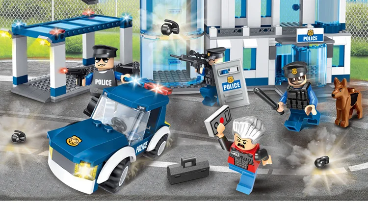 2018 Plastic Children Prison Building Block Toys For The Kids Playing ...