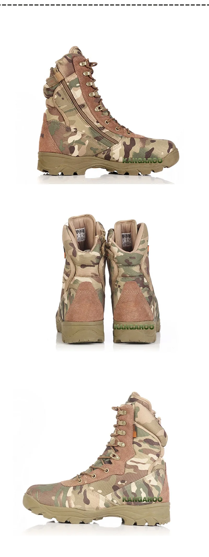 Kenya Army Camouflage Military Ankle Boots For Men - Buy Kenya Army ...