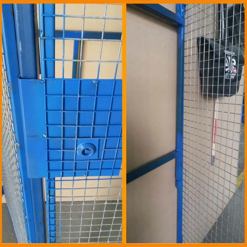 Welded Wire Mesh Elevator Shaft Safety Gate | Galvanized Steel Edge ...