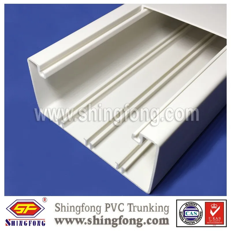 PVC Trunking with Compartment 100x50mm with Lid - SHINGFONG
