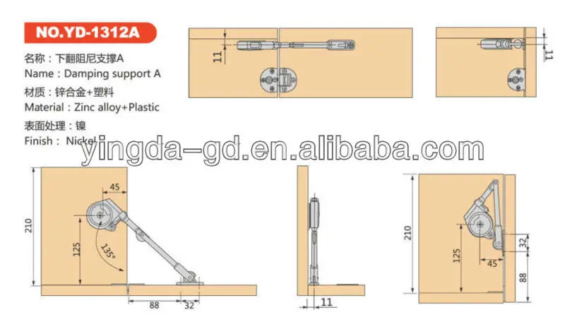 Kitchen Lid Stay/soft Close Brake Arm/soft Opening Lid Stay| Alibaba.com