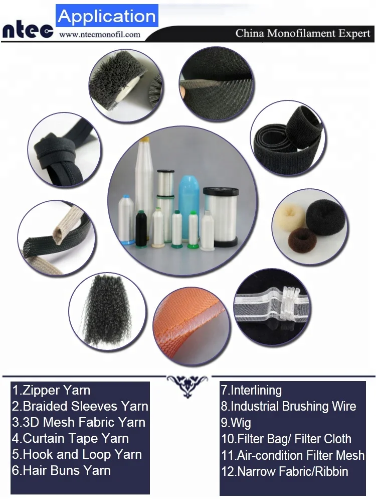 0.22mm Nylon Monofilament for Hook and Loop - High Strength