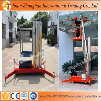 10 Meter Height Hydraulic Aluminum Lifting Platform/ Vertical Man Lift ...