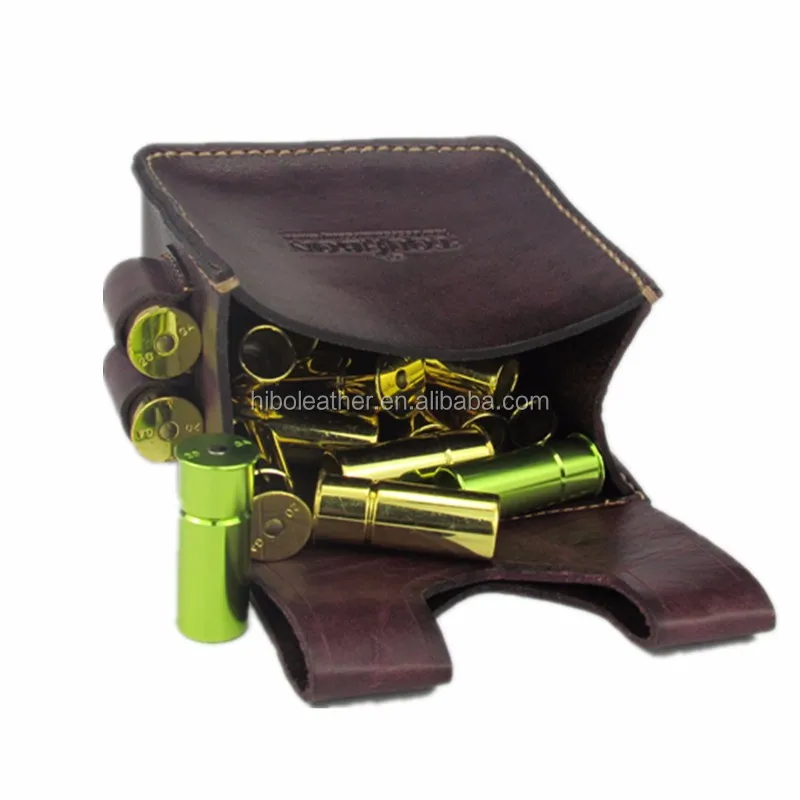 Custom Made Shooter Leather Shotgun Shell Pouch/bag - Buy Leather Shell ...