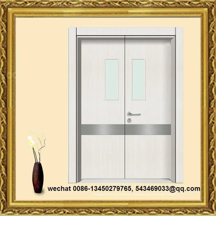 Project Door For Hospital,Hospital Wood Door,Blue Color Door - Buy ...