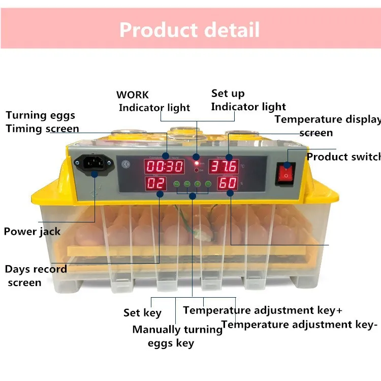 Portable Automatic Chicken Producing Machine / Egg Incubator / Hatcher ...