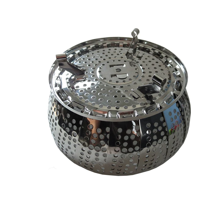 Stainless Steel Food Vegetable Steamer Folding Collapsible Steamer ...