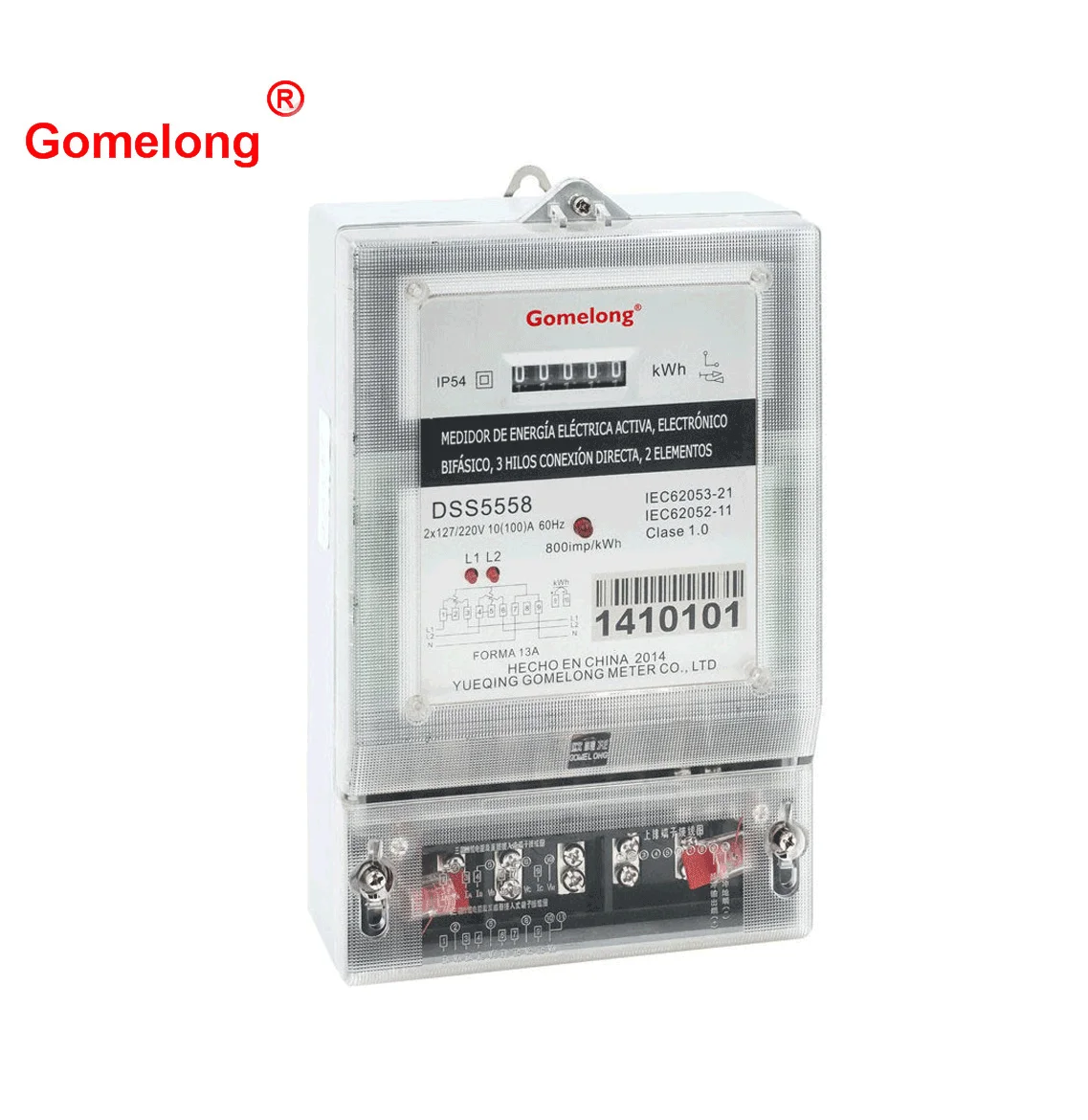 New Type Two Phase Three Wire Bidirectional Digital Kwh Energy Meter