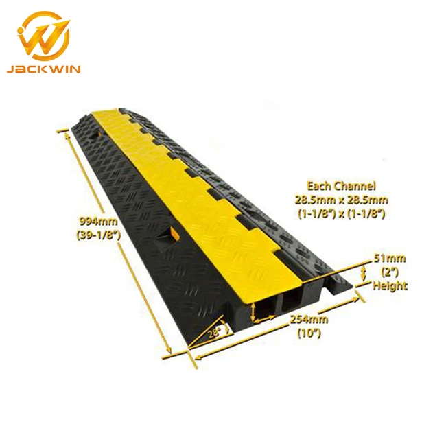 Dual Channel Hose Ramp Rubber Fire Hose Ramp Protector Fire Department ...