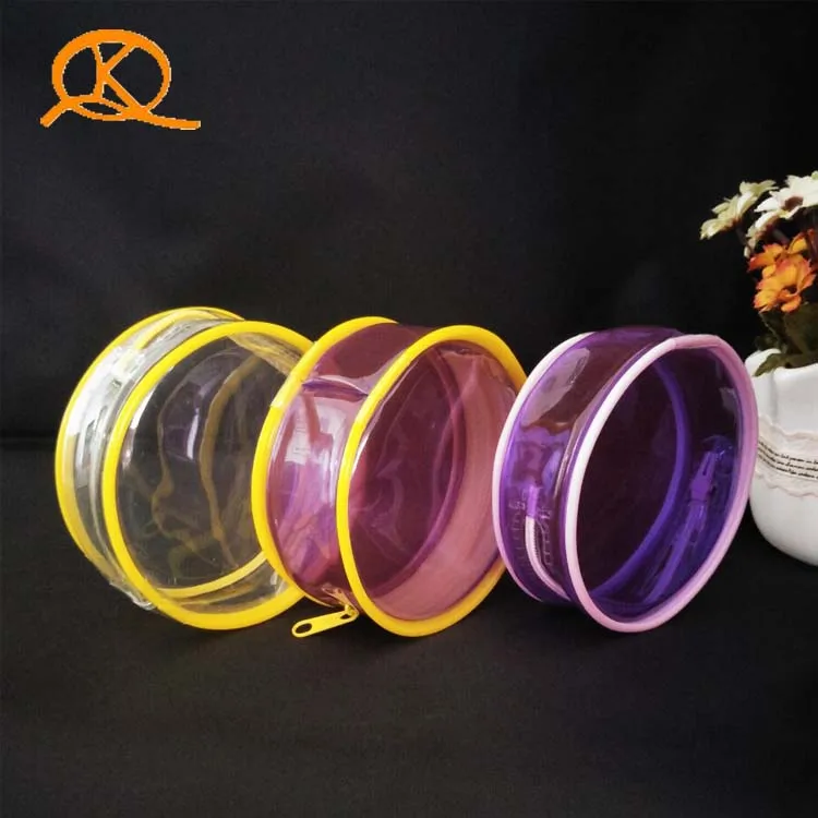 Wholesale Round Shape Pvc Cylinder Bag With Zipper And Handle For Gift ...