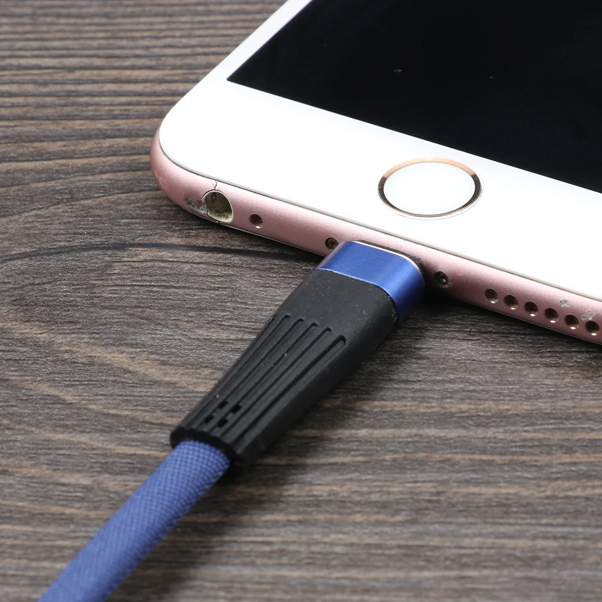 Woven Polyester Nylon Braid Rope Fabric Micro Usb Connector Data Cable ...