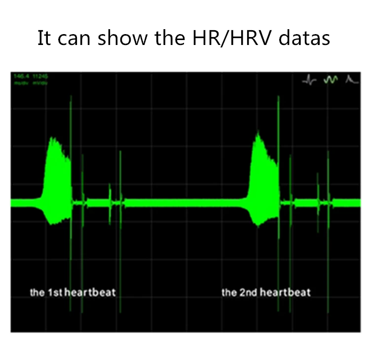 Ble 2.4G HRV Mobile Heart Rate Monitor with Ear Clip KYTO2935