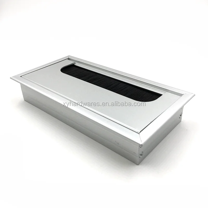 Aluminum Alloy Square Cable Grommet For Desk - Oem Available