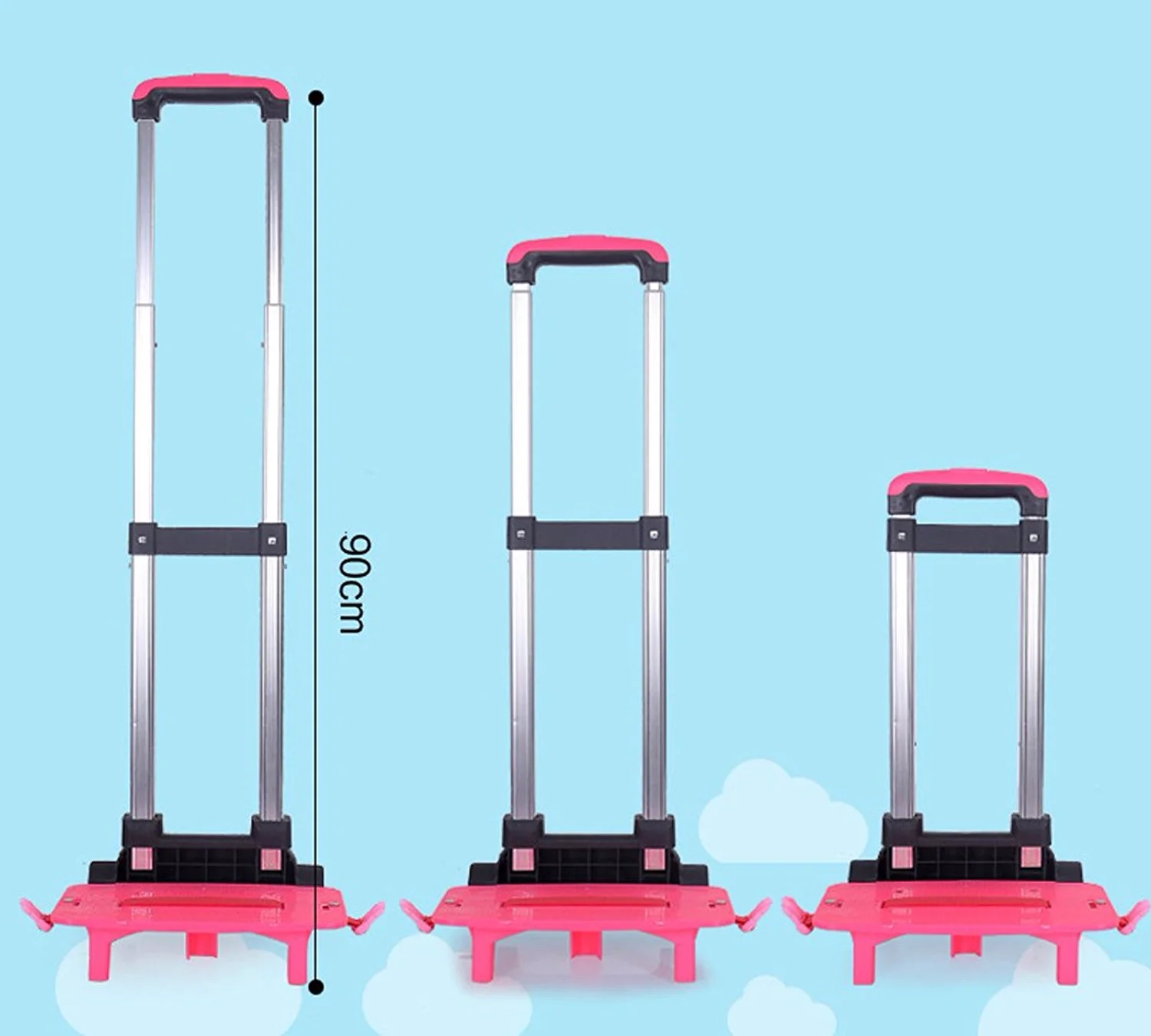 Large Capacity Student Girl Trolley School Backpack,Kids Trolley School ...