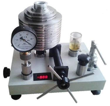 Piston Calibrate Pressure Gauge Dead Weight Tester with Digital LCD