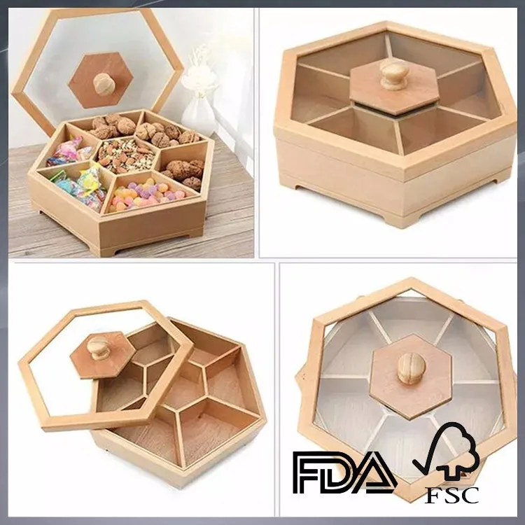High Quality Wooden Nuts Box Wooden Dried Fruit Box Packaging Candy Box ...