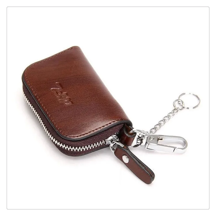 New Design Men Remote Key Case Wallet Genuine Leather Car Key Pouch ...