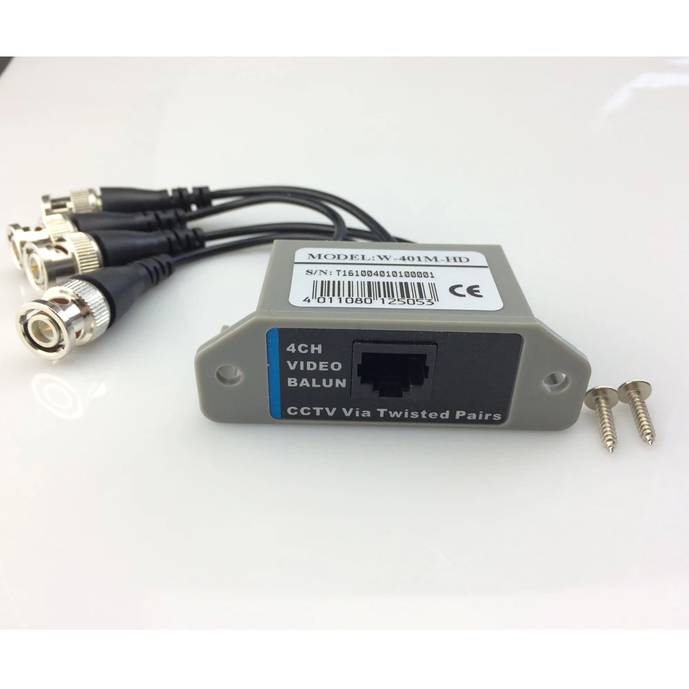 Cctv Accessories 4ch Passive Utp Cctv Camera Video Balun For For Hd Ahd ...