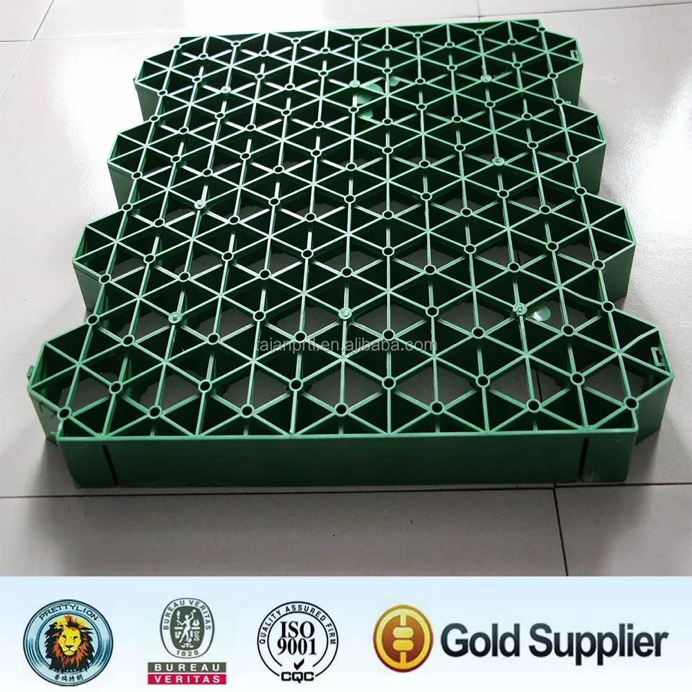 Hdpe Plastic Porous Grass Pavers/h38-68mm/black - Buy Plastic Grass ...