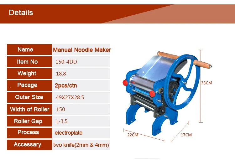 Manual Pasta/noodle Maker Machines for House Use - HAIOU