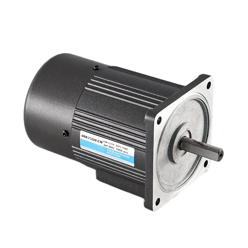 80mm 25w High Torque Low Noise Single Phase Ac Motor Speed Control ...