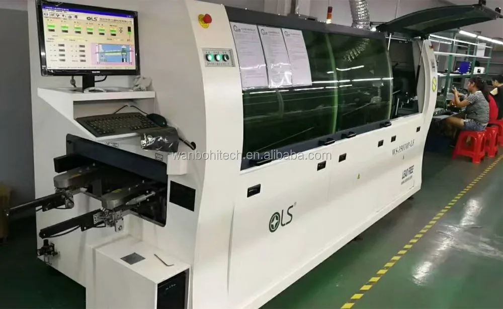 Lead Free Automatic Dip Line Wave Soldering Machine For Home Appliance ...