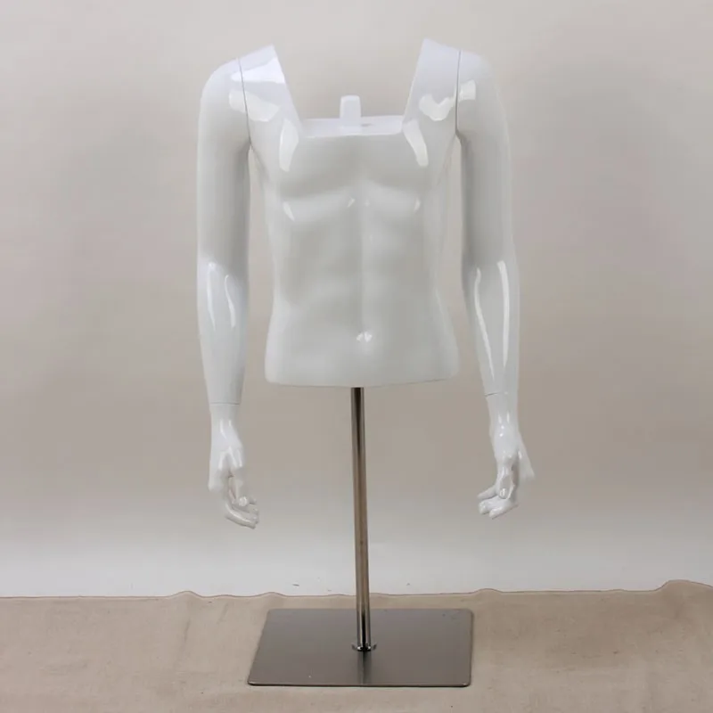 Half Body Torso Male Mannequins Props With Arms - Buy Mannequin Props ...