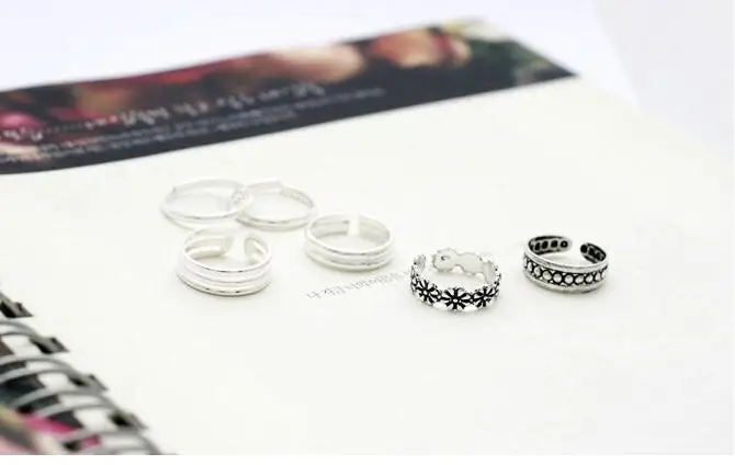 Fashionable Finger Ring Multi Designs Foot Ring Antique Silver Fancy ...