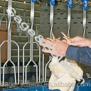 Poultry Hanger Stainless Steel Shackle For Poultry Bleeding Draining ...