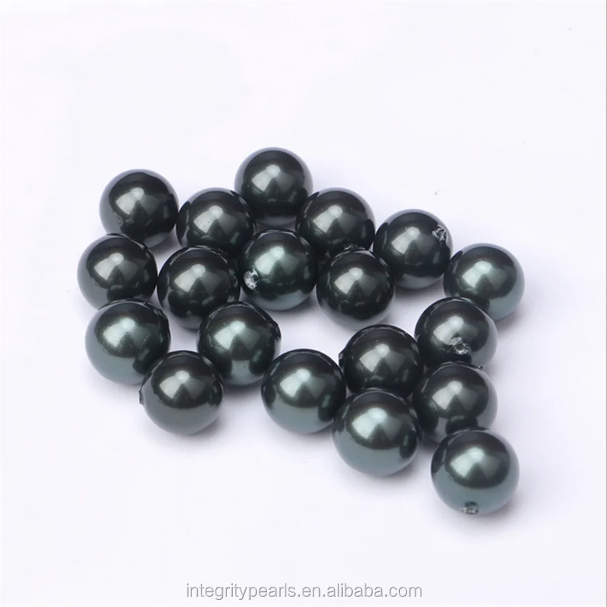 8mm Perfect Round Shell Loose Pearl Large Hole Pearl Beads - Buy Pearl ...