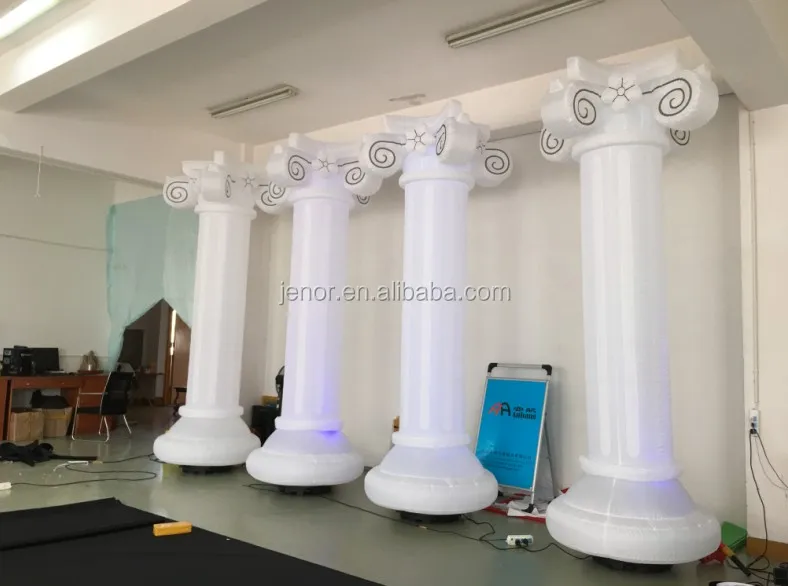 Outdoor Lighting Inflatable Roman Column Pillar for Wedding Decoration
