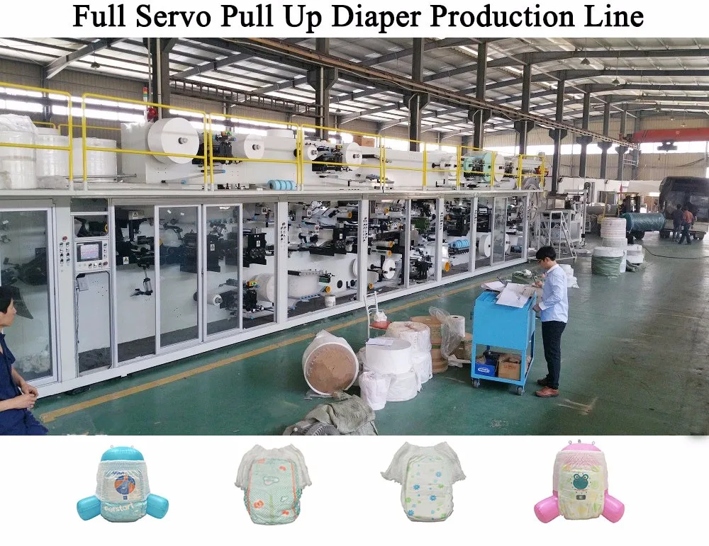 Disposable Baby Nappy Changing Machine - Small Scale Diaper Making