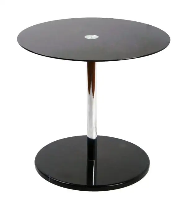 table de bar glass disc