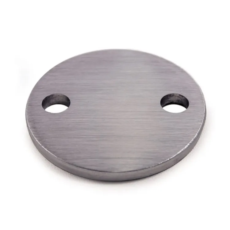 Custom Stainless Steel Stamping Round Disc with Brushed Surface