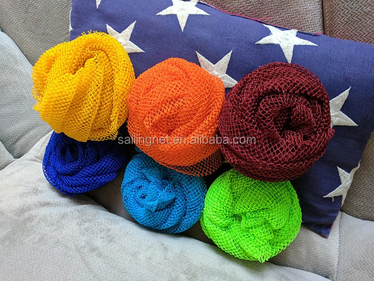 Blue African Bath Net - Exfoliating Sponge from Ghana