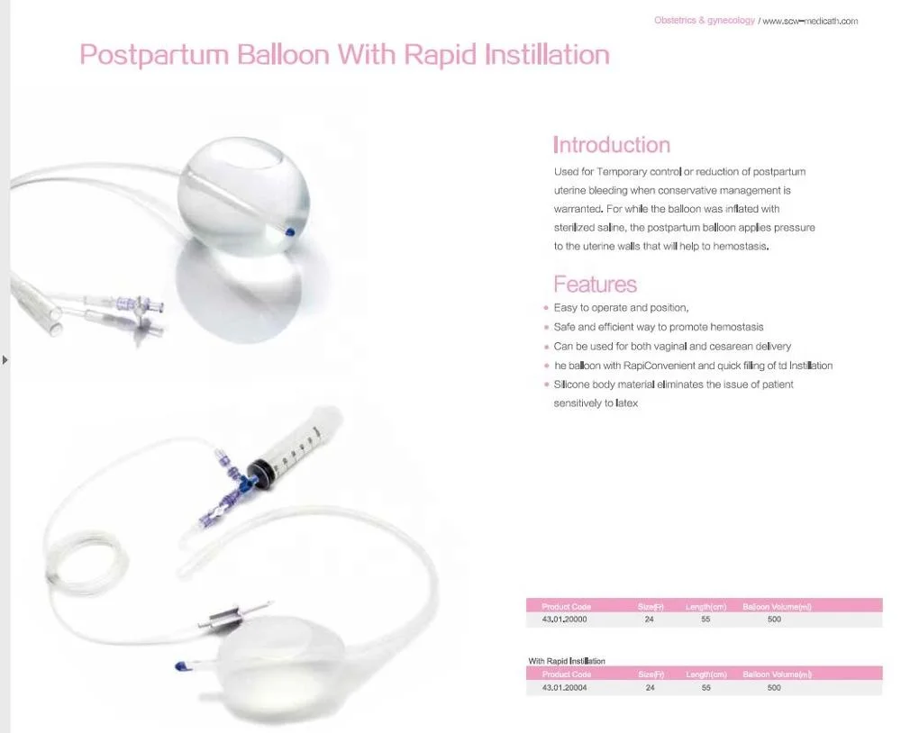 -bakri- Postpartum Balloon With Rapid Instillation Components Scw - Buy ...