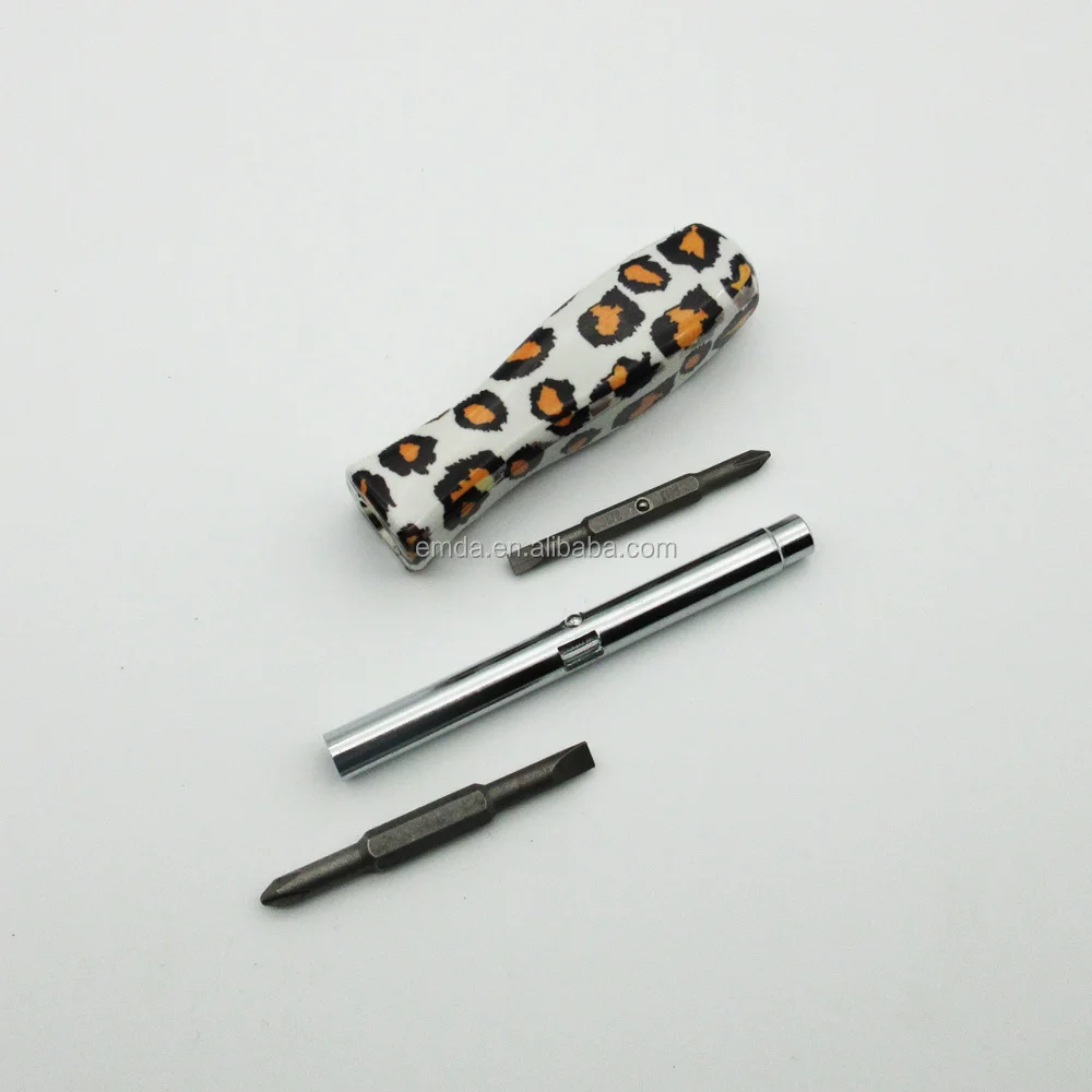 Custom Special Design Floral Printed Lady 4 In 1 Multi Bit Two Head ...