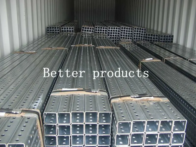 Steel Perforated Square Tube (telespar) 2 X 2 X 12 Gauge