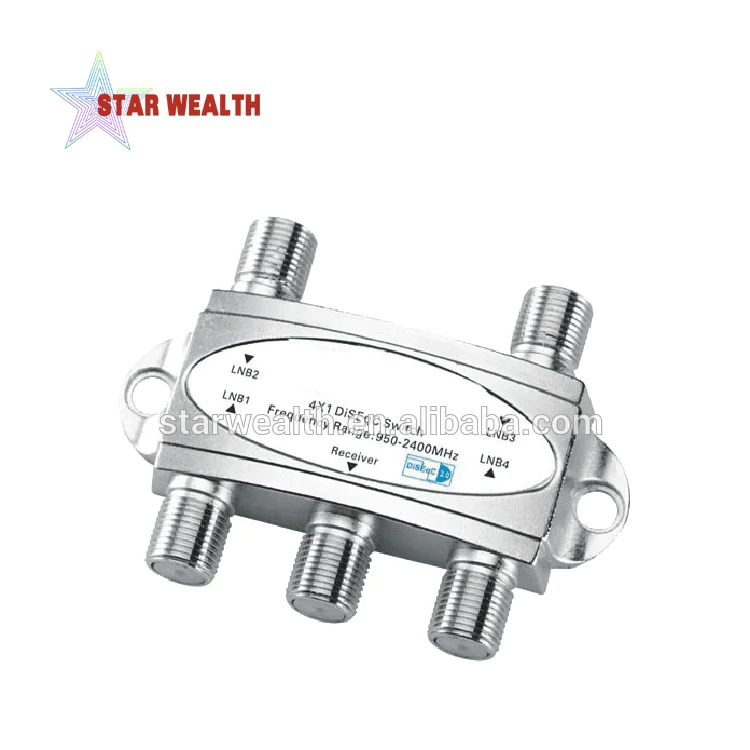 Waterproof Multiswitch 4x1 4 In 1 Out Satellite Diseqc Switch For ...
