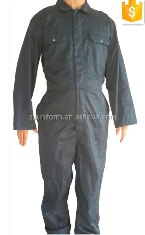 Snap Front Navy 100%cotton Fire Resistant Seaman Coverall Suit With ...