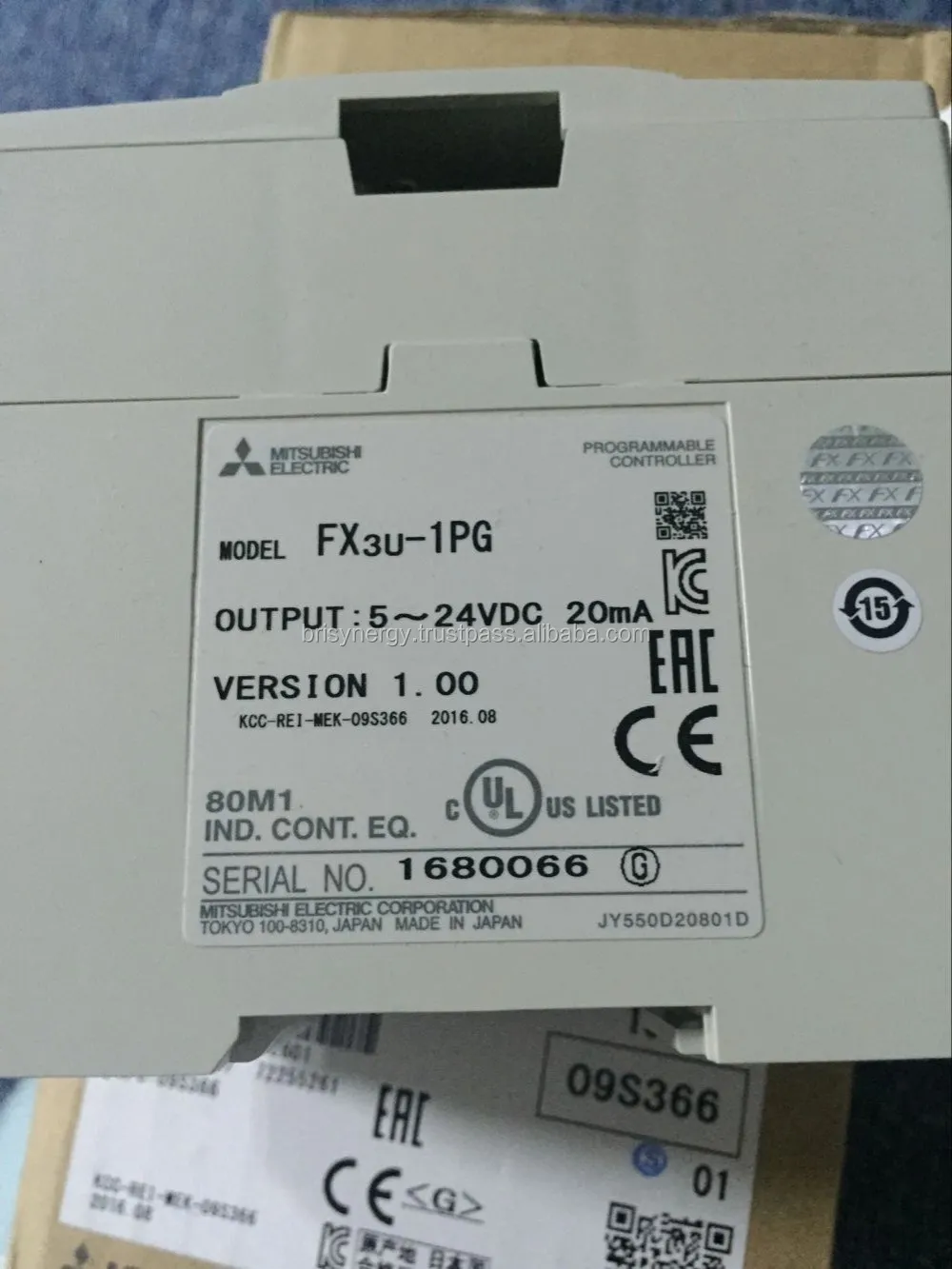 Mitsubishi Pulse Output Block Fx3u-1pg Programmable Logic Controller ...