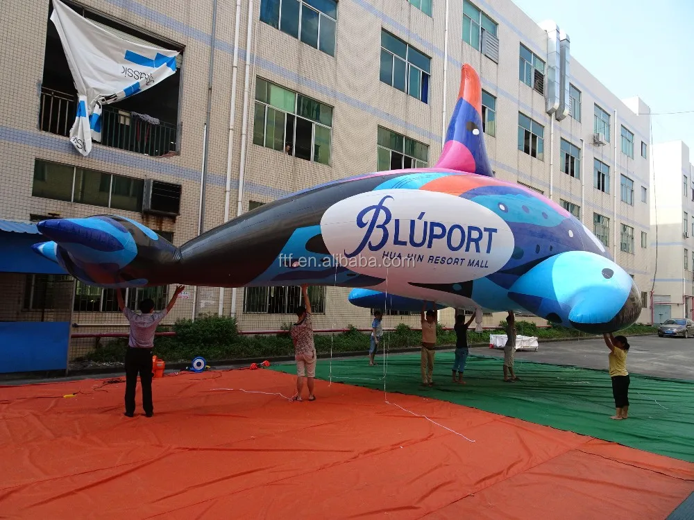 Big Inflatable Orca Whale Inflatable Helium Orca Whale Balloon For ...