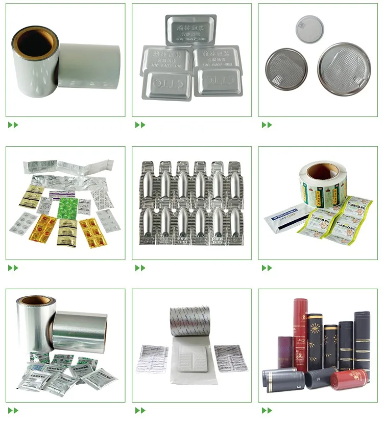 Ptp Pharmaceutical Blister Lidding Film Aluminium Foil Roll For Pills ...