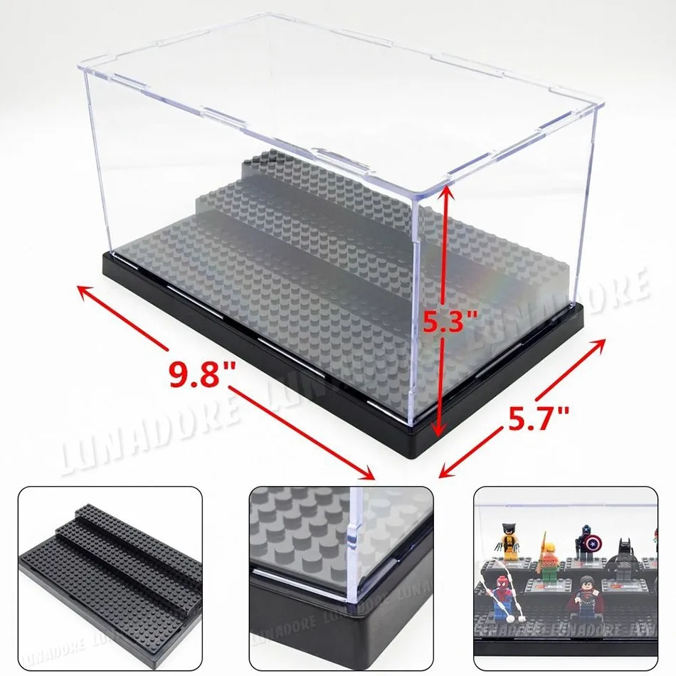2015 Fashion Plexiglass/lucite Acrylic Lego Mini Figure Display Case ...