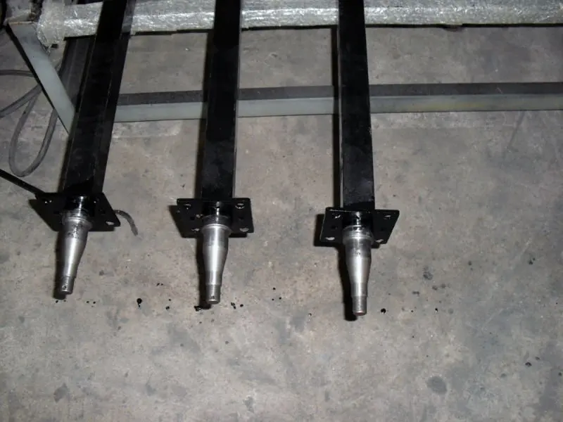 Spindle Square Solid Steel Trailer Axle Beam - 1000kg Payload