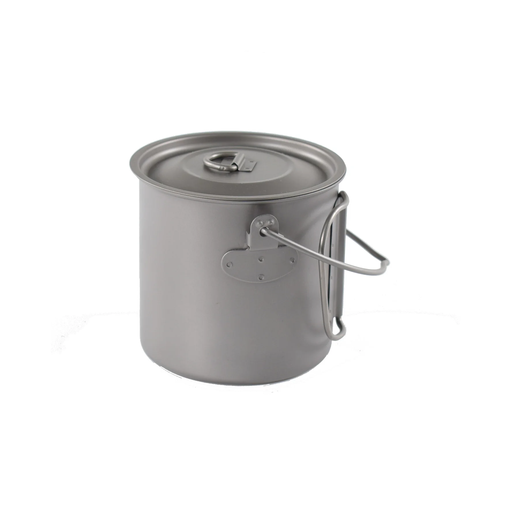 1100ml Ultralight Titanium Pot And Pan Pure Titanium Cookset Outdoor ...