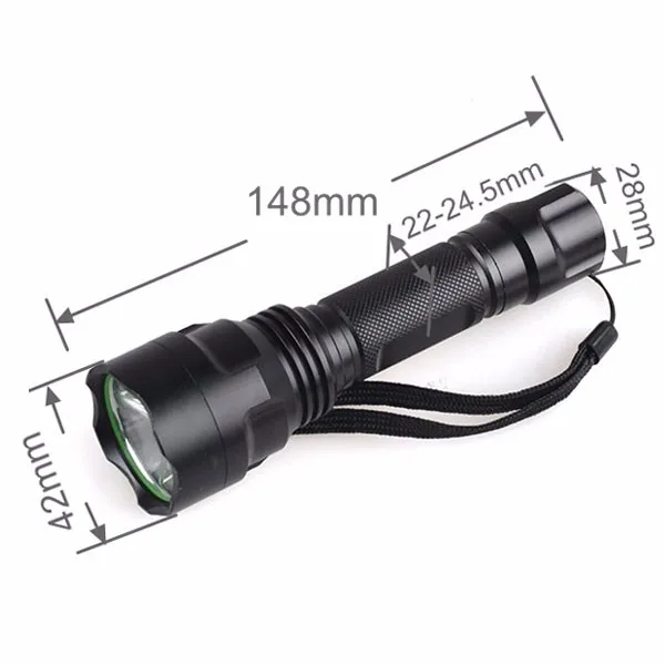 C8 Hunting Torch T6 LED Light - Bright, Durable, and Versatile