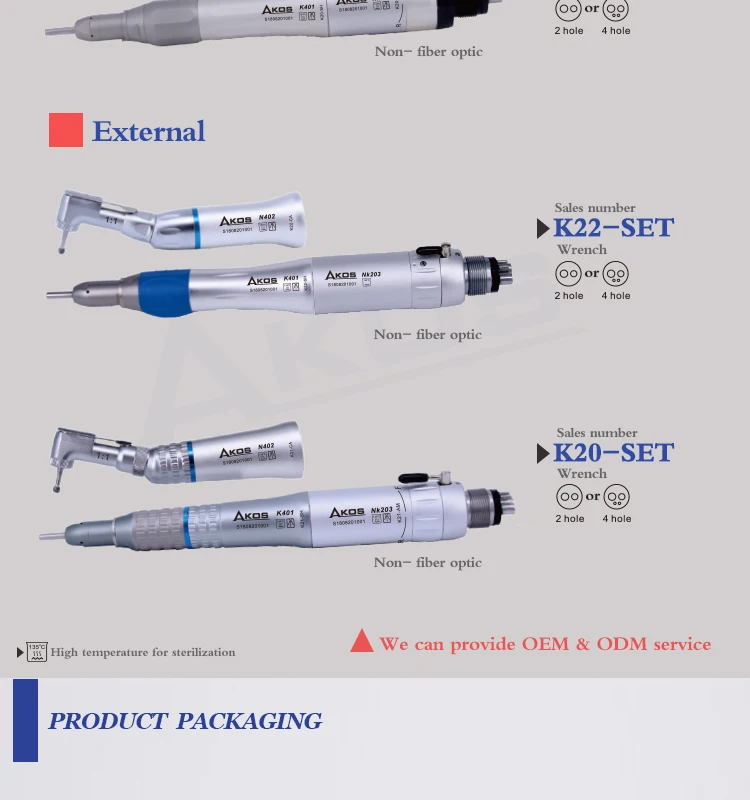Student Kit 1:1 Low Speed Dental Handpiece Set For Dentist - Buy ...