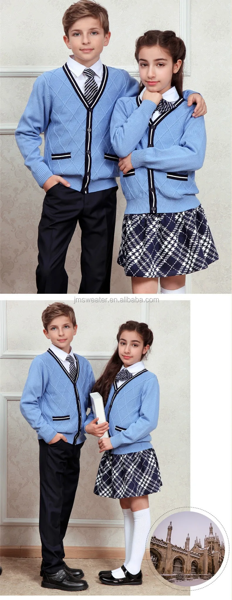 OEM School Cardigan Sweater - Customizable Knitting Pattern