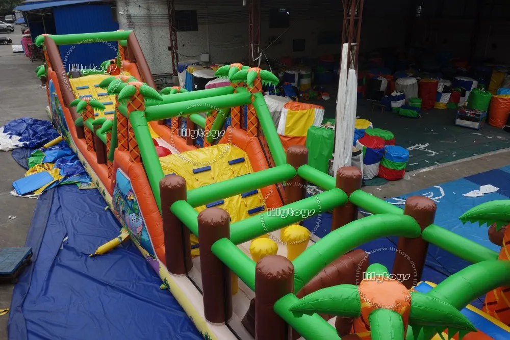 Lilytoys Exciting Outdoor Toys Games Giant Inflatable Obstacle Course ...